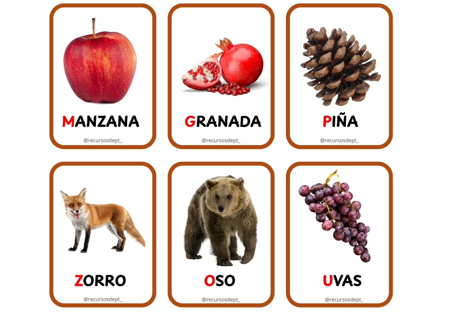 Cuadernillo y vocabulario de Otoño - Orientacion Andujar