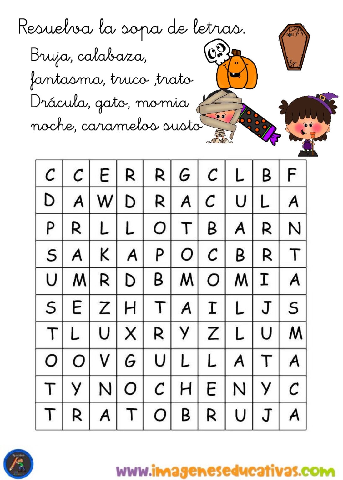 ESPECIAL HALLOWEEN CUADERNO DE LECTOESCRITURA - Orientacion Andujar