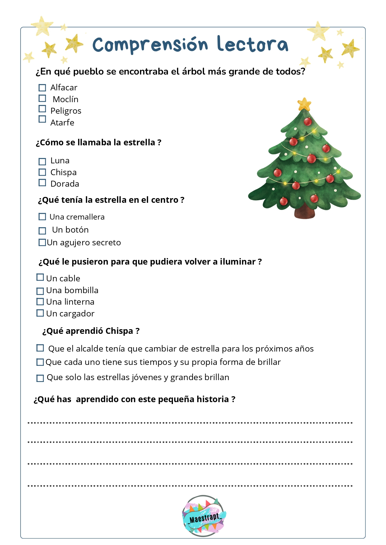 🎄 Pack 1O LECTURAS Comprensión Lectora – NAVIDAD 🎄 -Orientacion Andujar