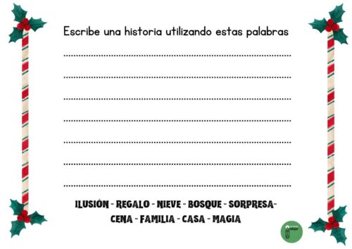 Actividades variadas de escritura creativa de Navidad - Orientacion Andujar