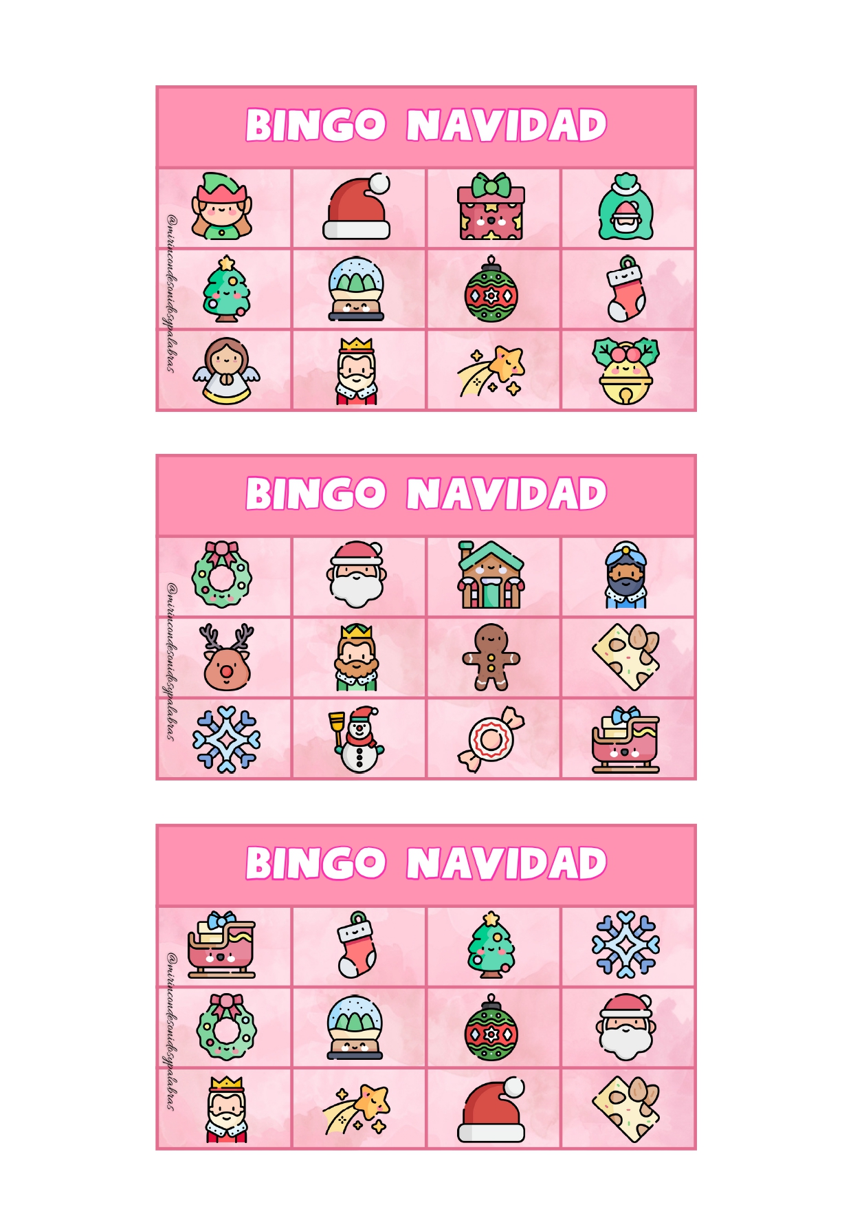 BINGO y dominó NAVIDAD PARA JUGAR Y DIVERTIRSE - Orientacion Andujar