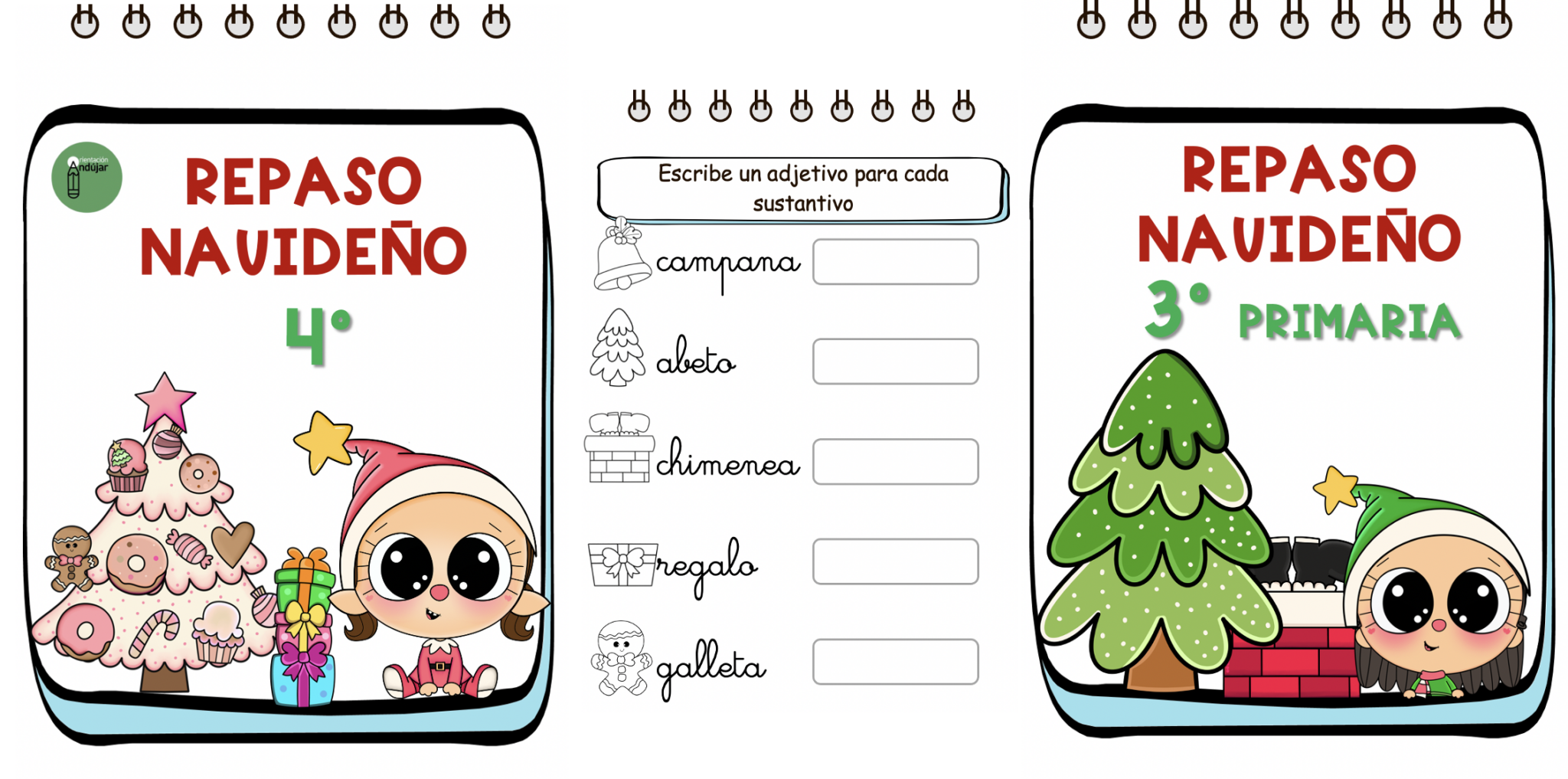 Problemas de Sumas y Restas Especial Navidad -Orientacion Andujar