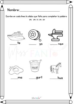 Hojas para trabajar sílabas y lectura de palabras - Orientacion Andujar