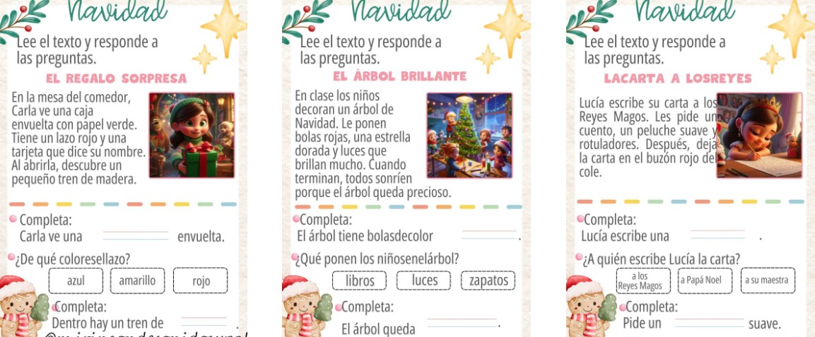 Dictados Especial Navidad para Primaria -Orientacion Andujar