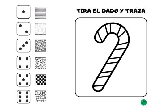 Lanza el dado y dibuja imágenes de Navidad con grafismo creativo ...