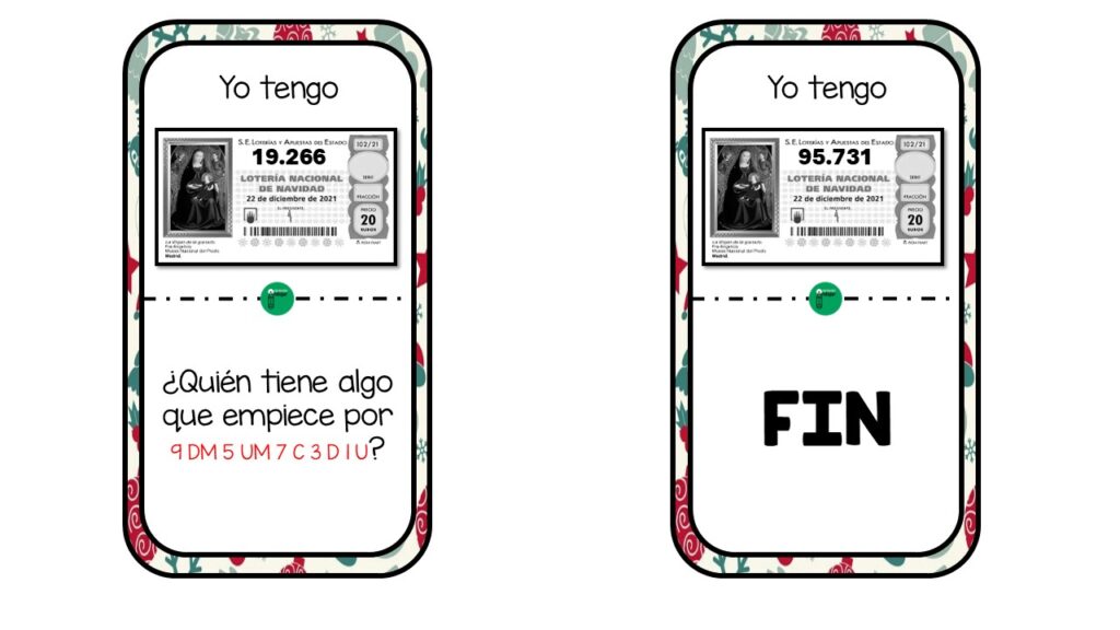 Juego numérico para los últimos días de clase: "¿Quien tiene? Yo tengo ...