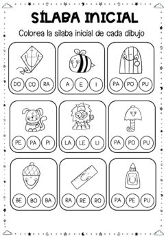 CONCIENCIA FONOLÓGICA LA SÍLABA INICIAL - Orientacion Andujar