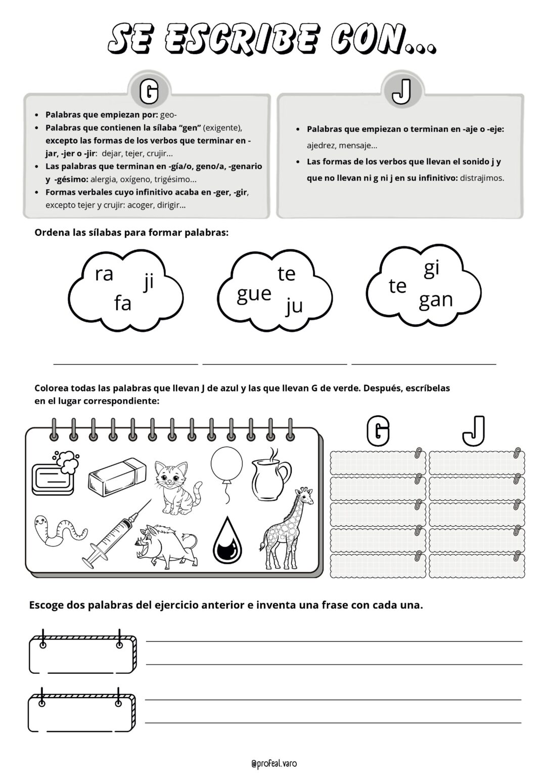 CUADERNO DE ORTOGRAFÍA variada - Orientacion Andujar