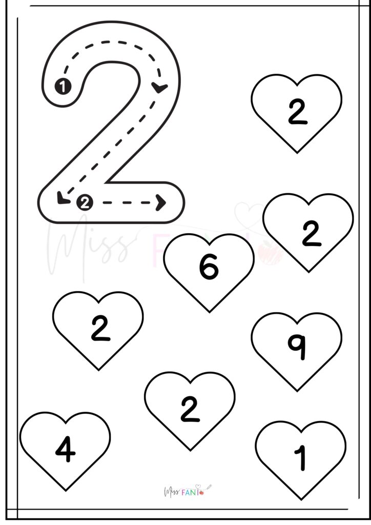 Especial San Valentín Amor y Amistad Motricidad de números 1 al 20 ...