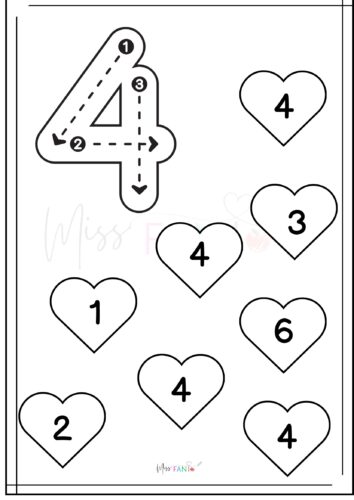Especial San Valentín Amor y Amistad Motricidad de números 1 al 20 ...