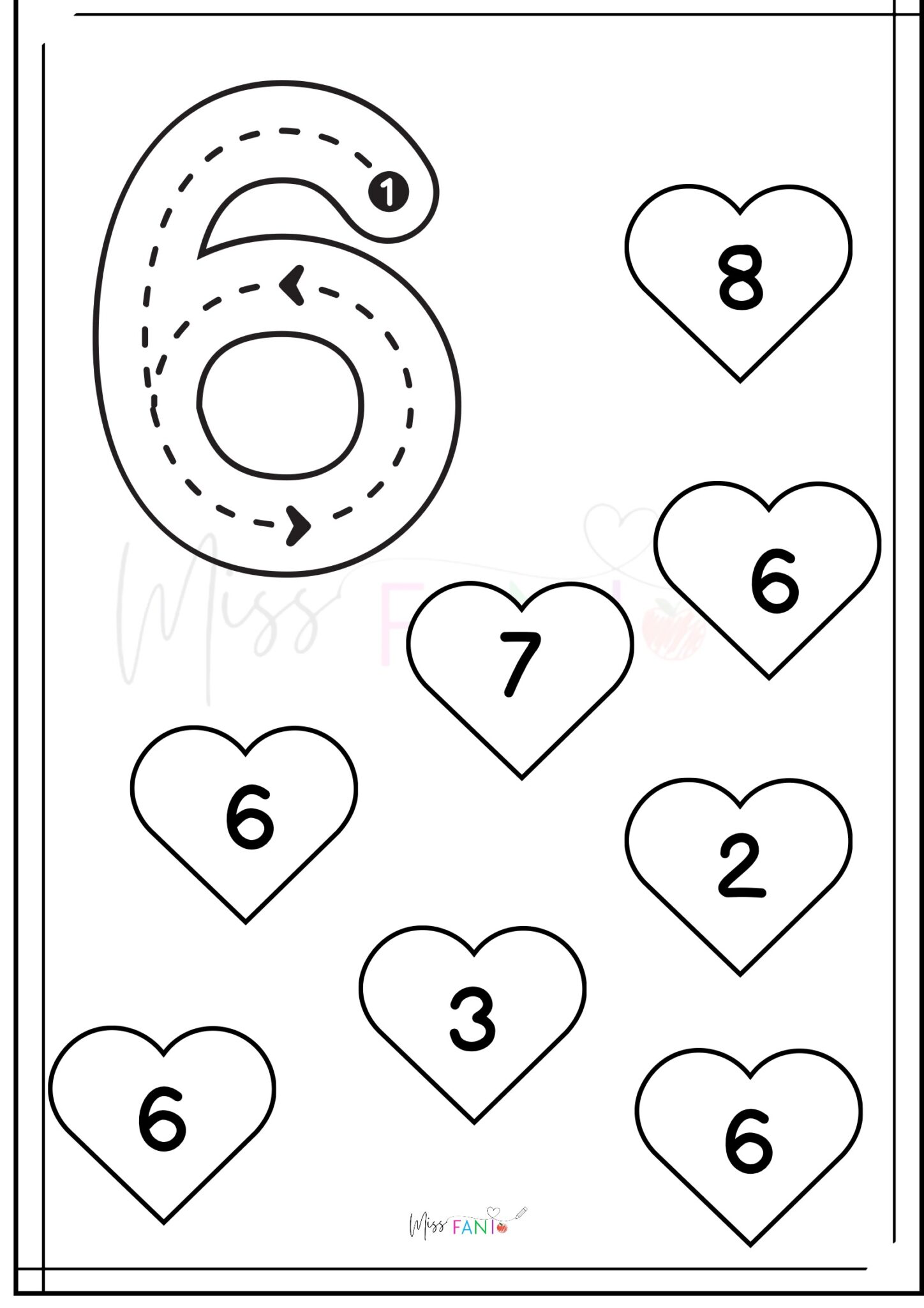 Especial San Valentín Amor y Amistad Motricidad de números 1 al 20 ...