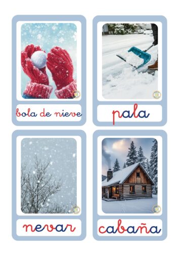 FLASHCARD VOCABULARIO DE INVIERNO - Orientacion Andujar