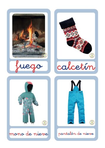 FLASHCARD VOCABULARIO DE INVIERNO - Orientacion Andujar