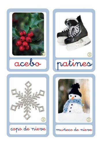 FLASHCARD VOCABULARIO DE INVIERNO - Orientacion Andujar