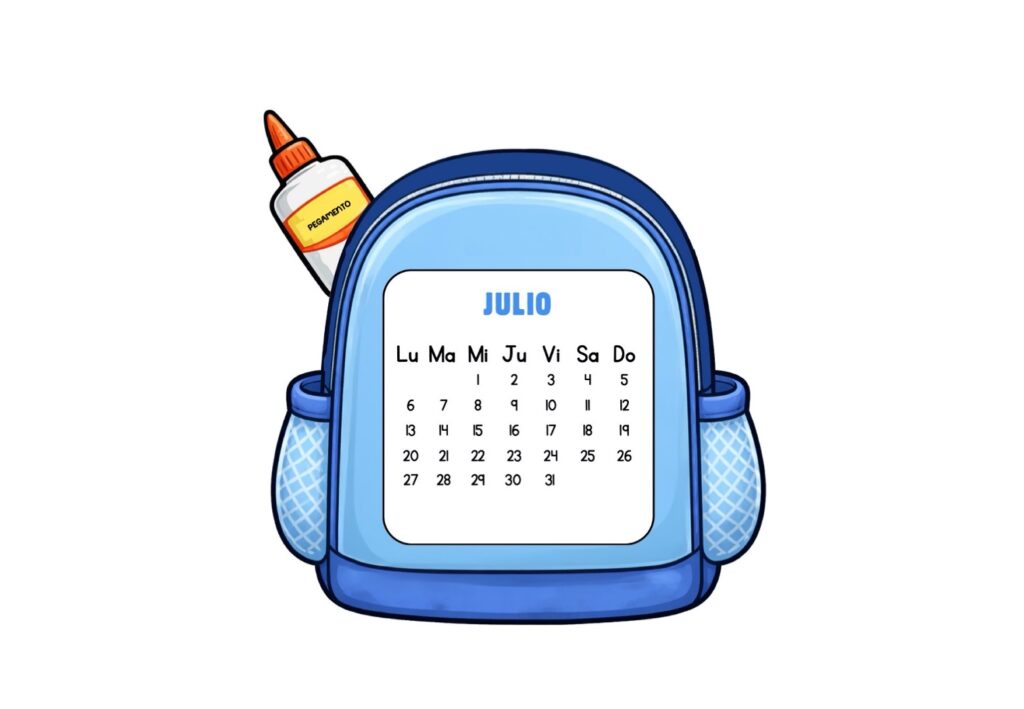 Bonito Calendario mesa mochila 2026 recorta y usa - Orientacion Andujar