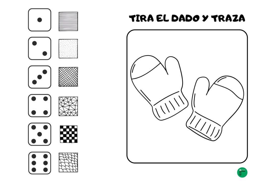 Dibujos de invierno con grafismo creativo: Lanza el dado y dibuja ...