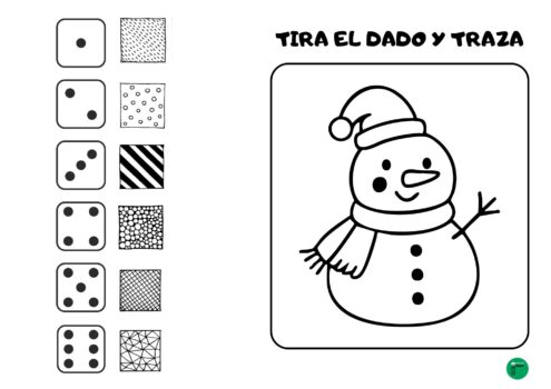 Dibujos de invierno con grafismo creativo: Lanza el dado y dibuja ...