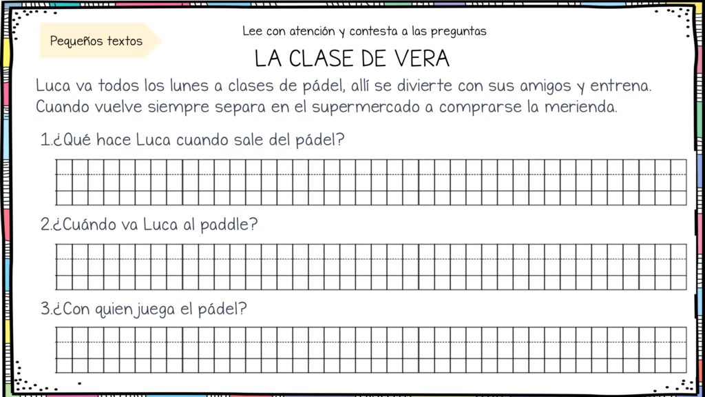 Cuaderno de comprensión lectora MINITEXTOS - Orientacion Andujar