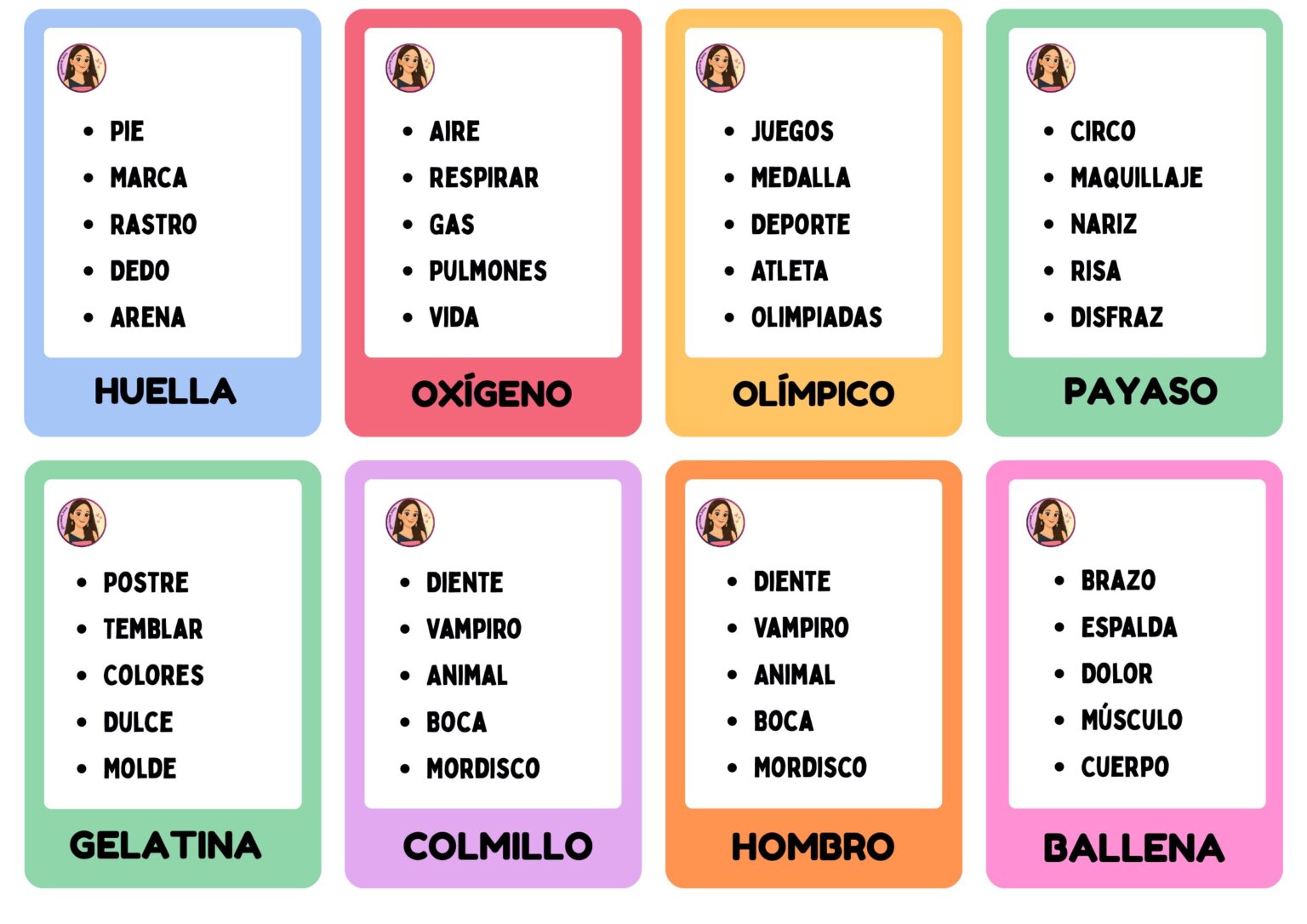 Divertido juego tabú para tus clases - Orientacion Andujar