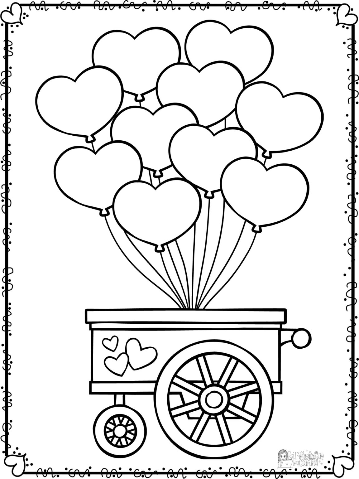 Librito para colorear especial San Valentín Día del Amor y la Amistad ...