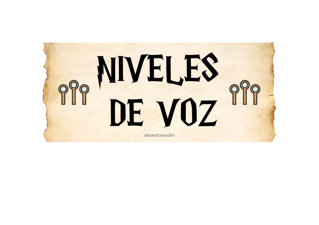 Normas de clase + niveles de voz diseño Harry Potter - Orientacion Andujar