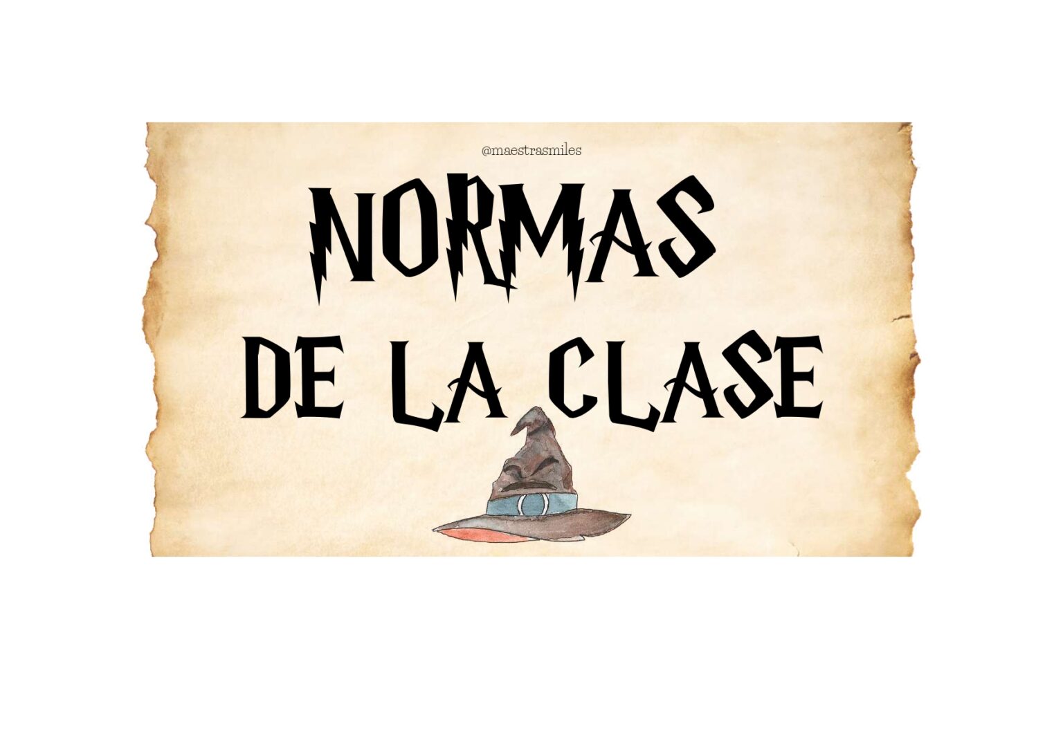 Normas de clase + niveles de voz diseño Harry Potter - Orientacion Andujar