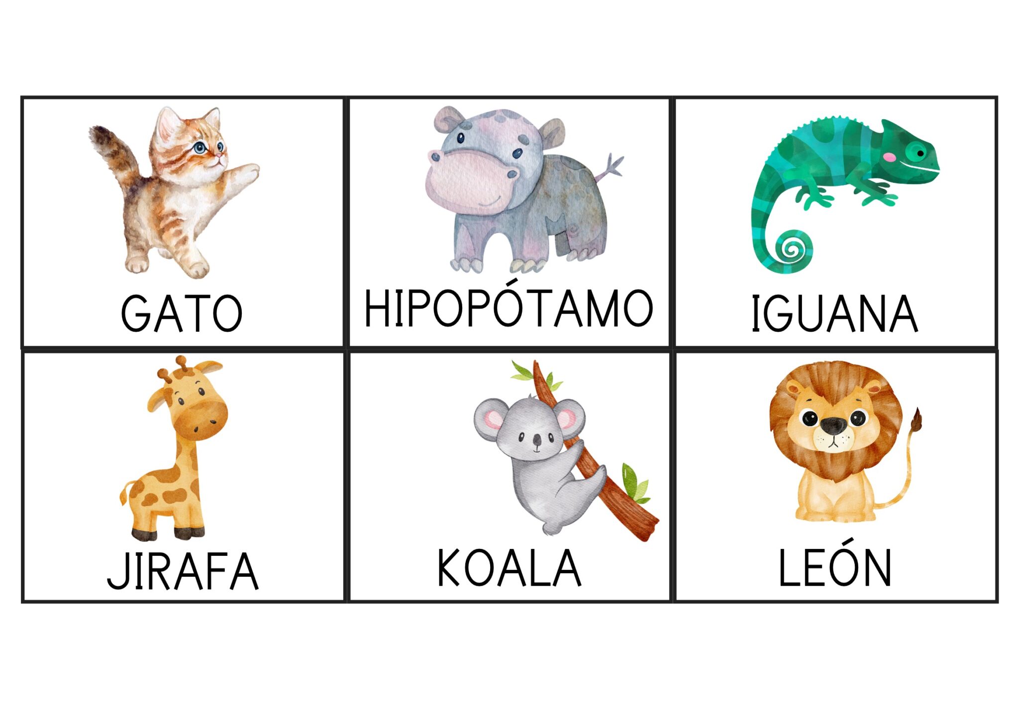 Abecedario de animales para aprender las letras - Orientacion Andujar