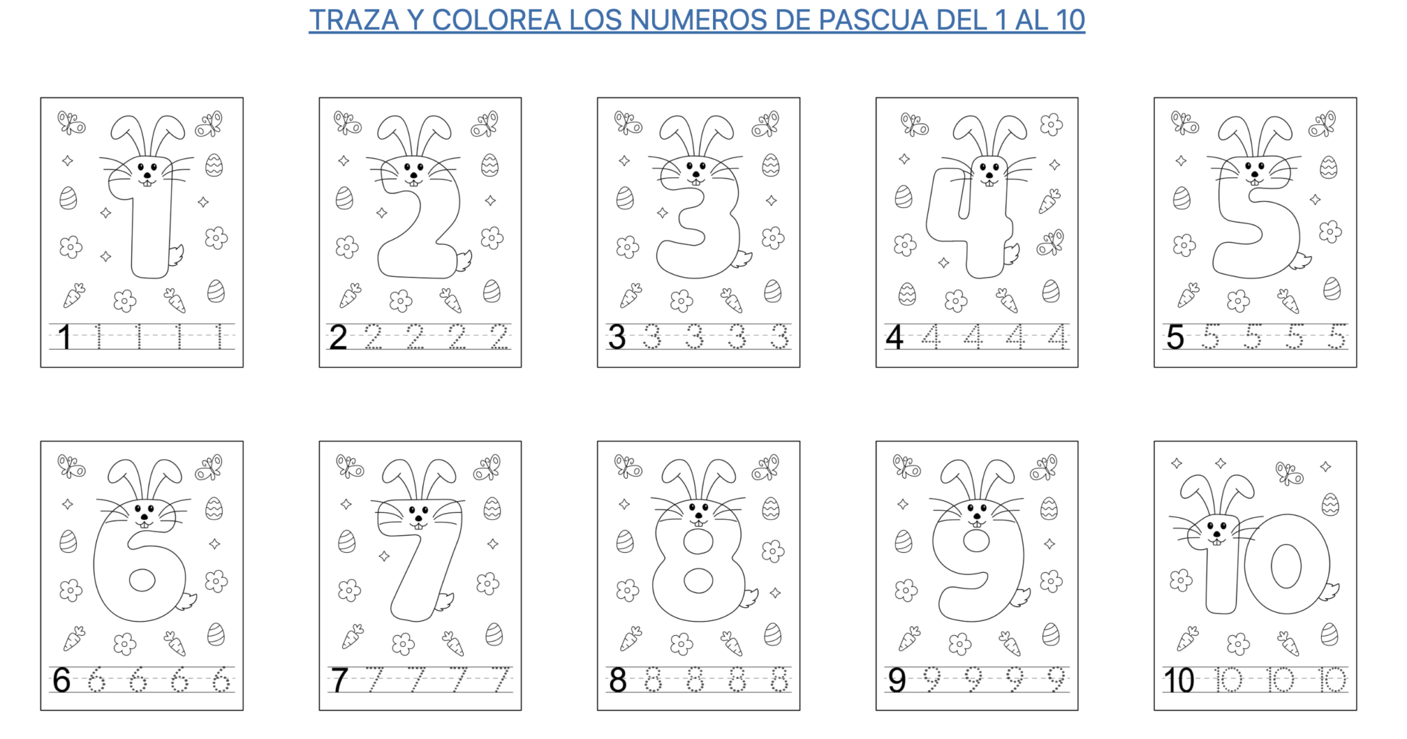 colorea números Archives - Orientación Andújar - Recursos Educativos