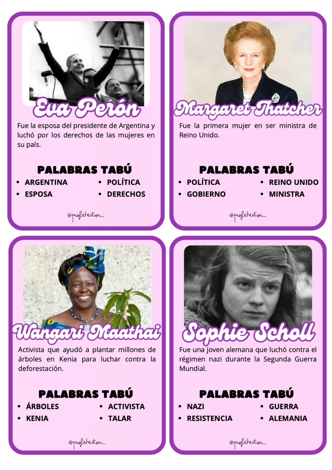 Juntas Somos Más Fuertes 💜 tabu + fichas informativas - Orientacion Andujar
