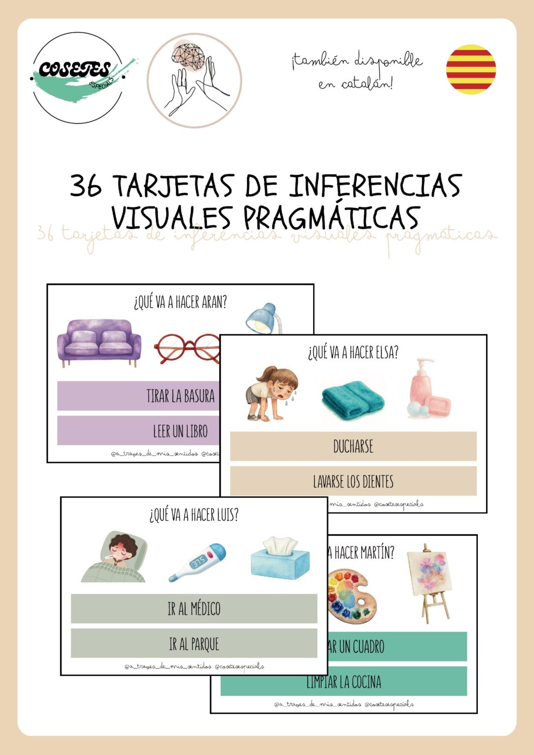 36 TARJETAS DE INFERENCIAS VISUALES PRAGMÁTICAS - Orientacion Andujar