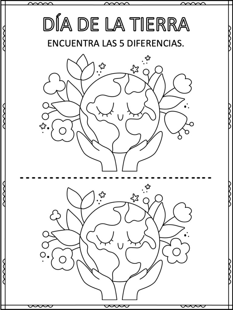 DÍA DE LA TIERRA Cuaderno de actividades divertidas - Orientacion Andujar