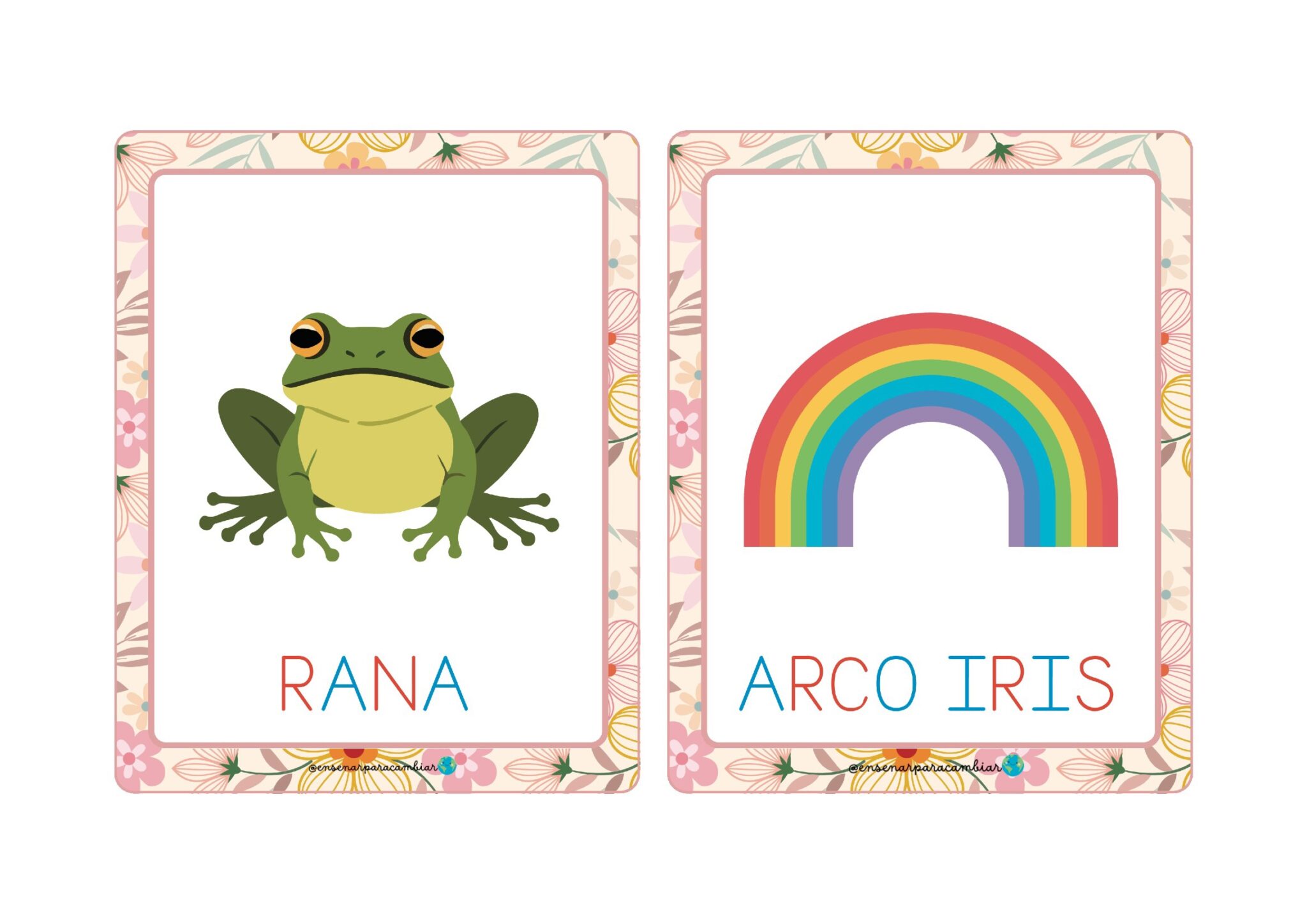 VOCABULARIO INFANTIL TARJETAS PRIMAVERA - Orientacion Andujar
