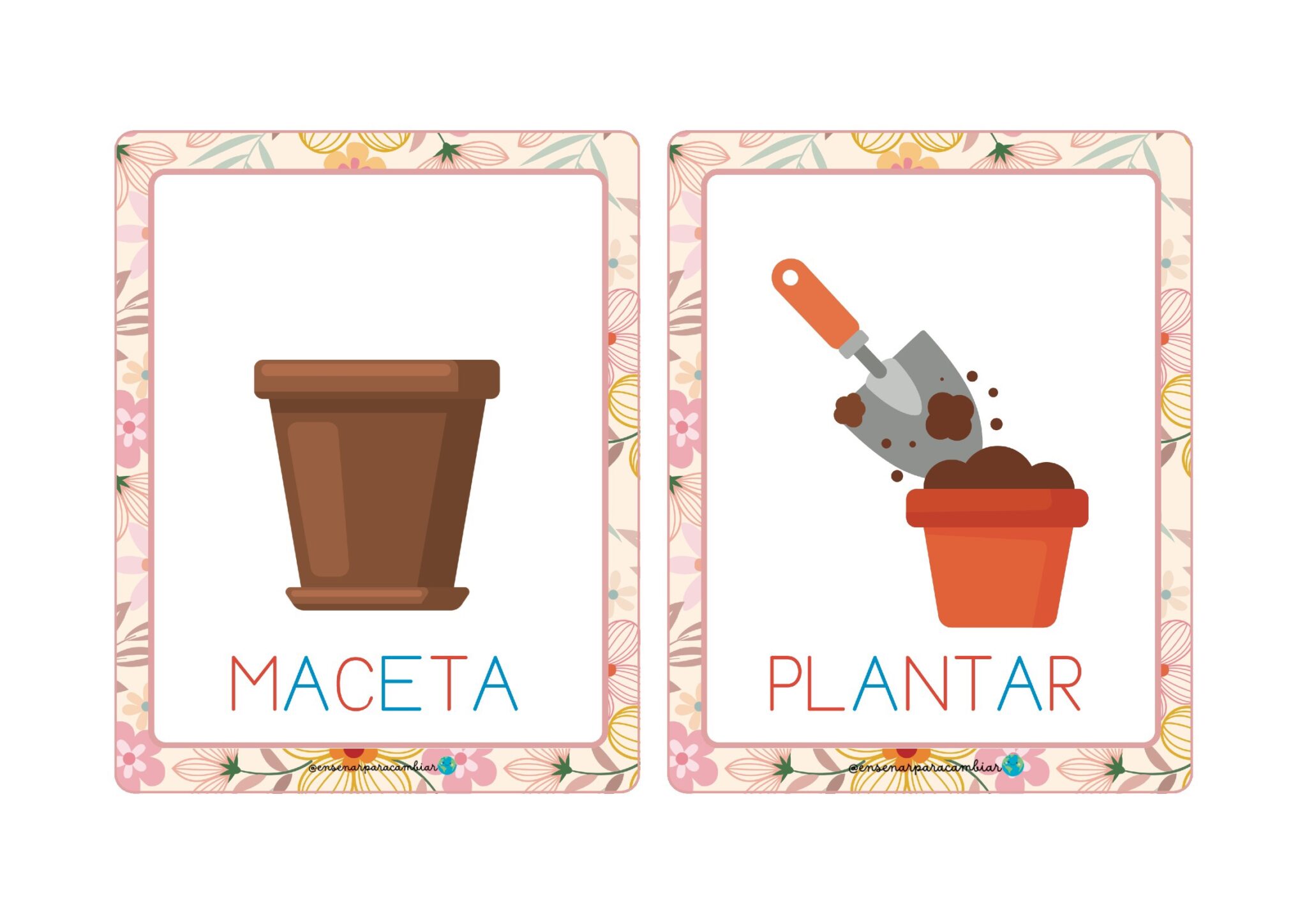 VOCABULARIO INFANTIL TARJETAS PRIMAVERA - Orientacion Andujar