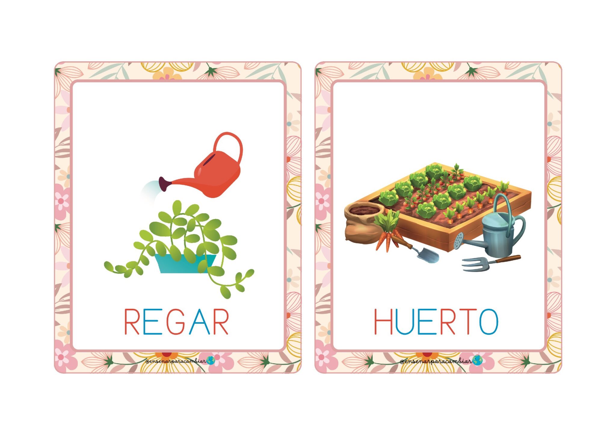 VOCABULARIO INFANTIL TARJETAS PRIMAVERA - Orientacion Andujar
