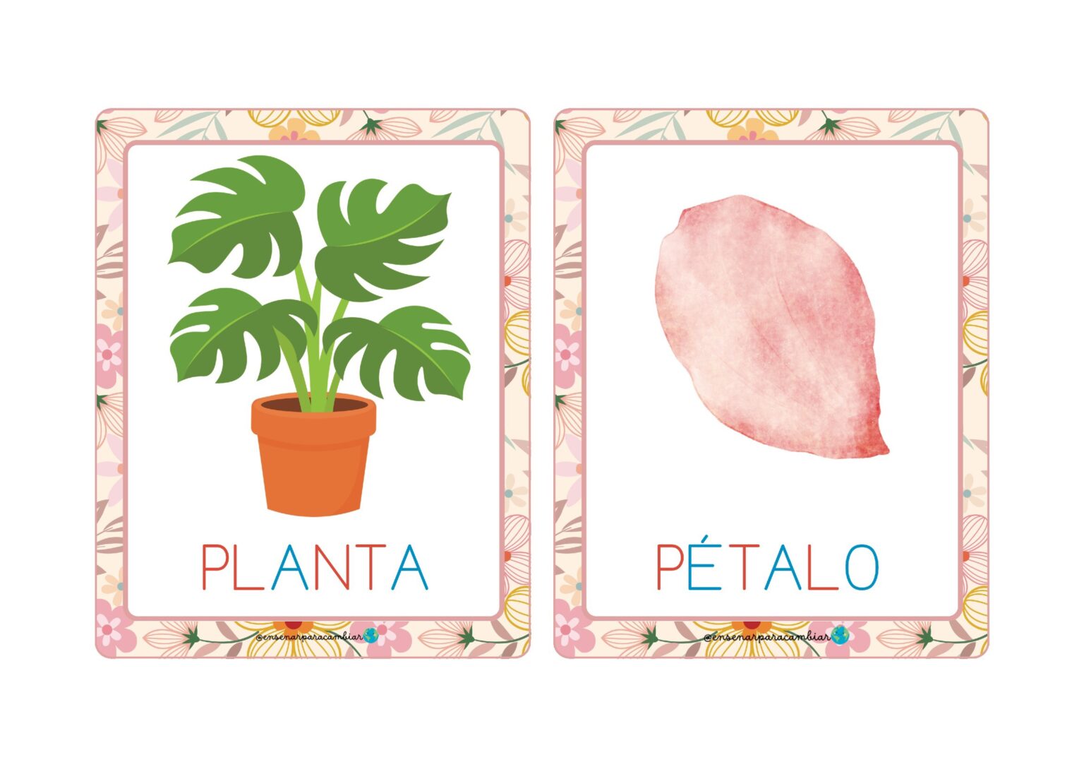 VOCABULARIO INFANTIL TARJETAS PRIMAVERA - Orientacion Andujar