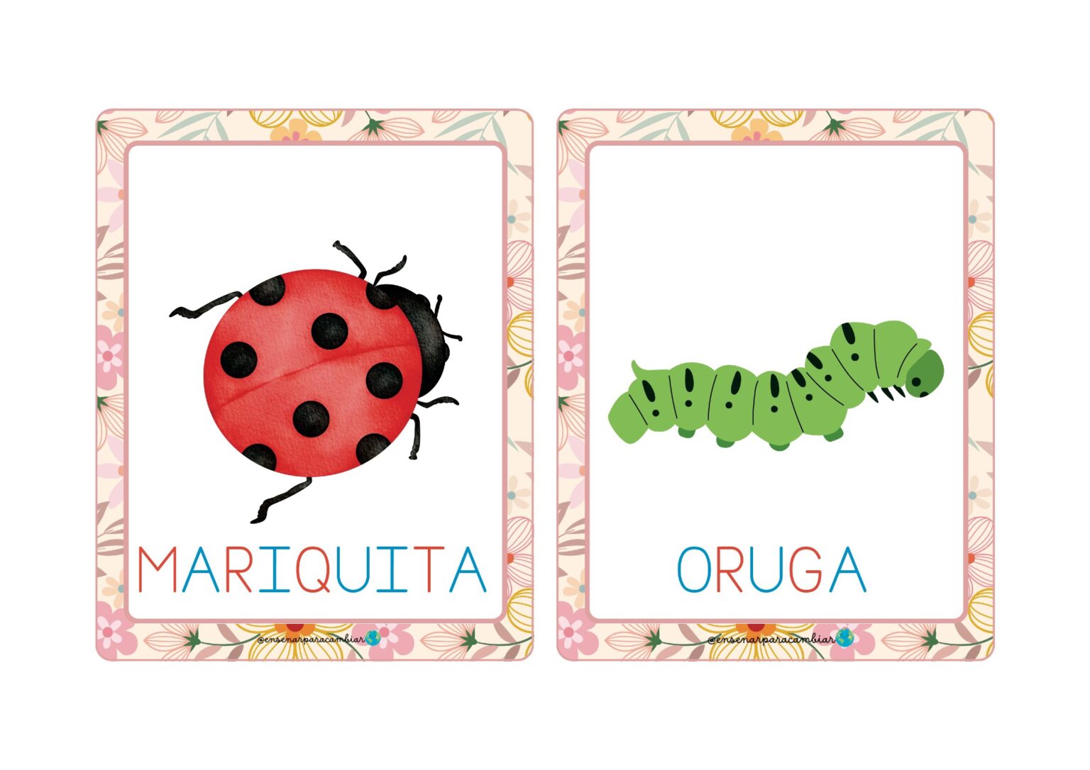 VOCABULARIO INFANTIL TARJETAS PRIMAVERA - Orientacion Andujar